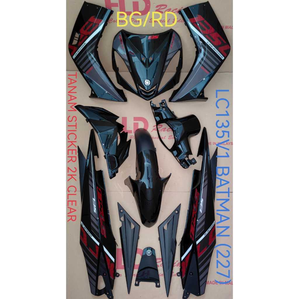COVERSET YAMAHA LC V1 135 BATMAN & VIETNAM | Shopee Malaysia