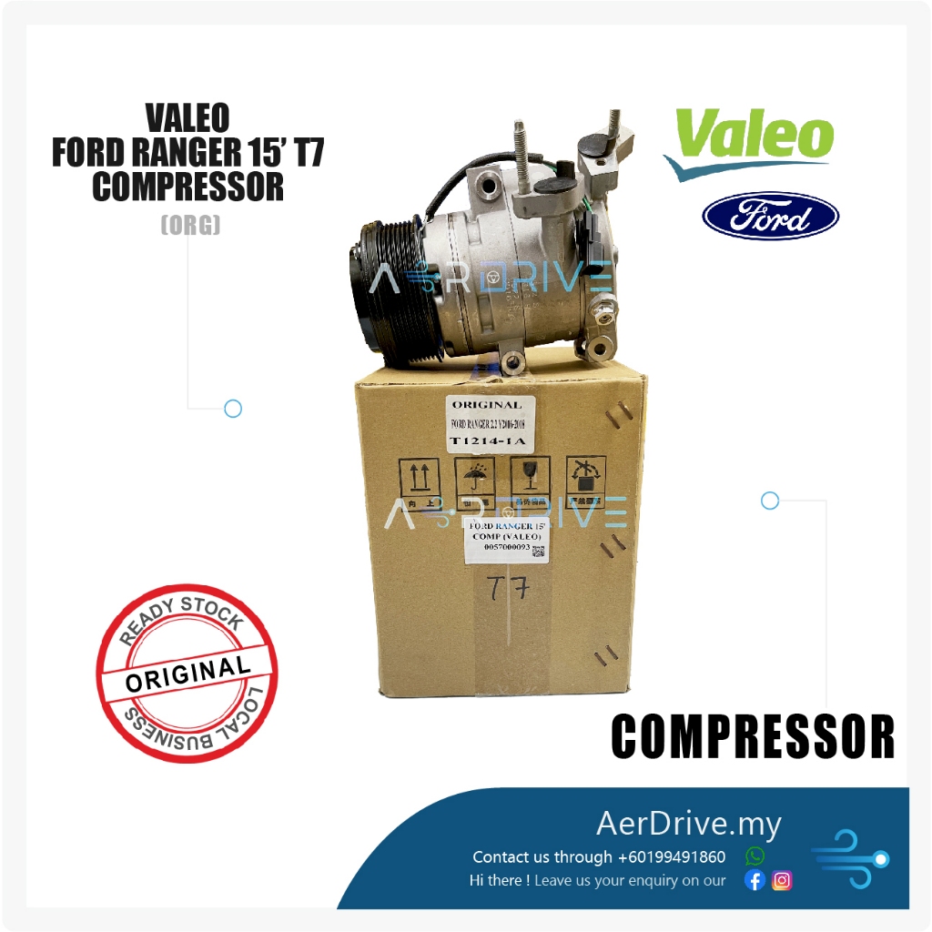 VALEO ORIGINAL FORD RANGER 3.2 T7 2016 COMPRESSOR EB3B-19D629-DB ...