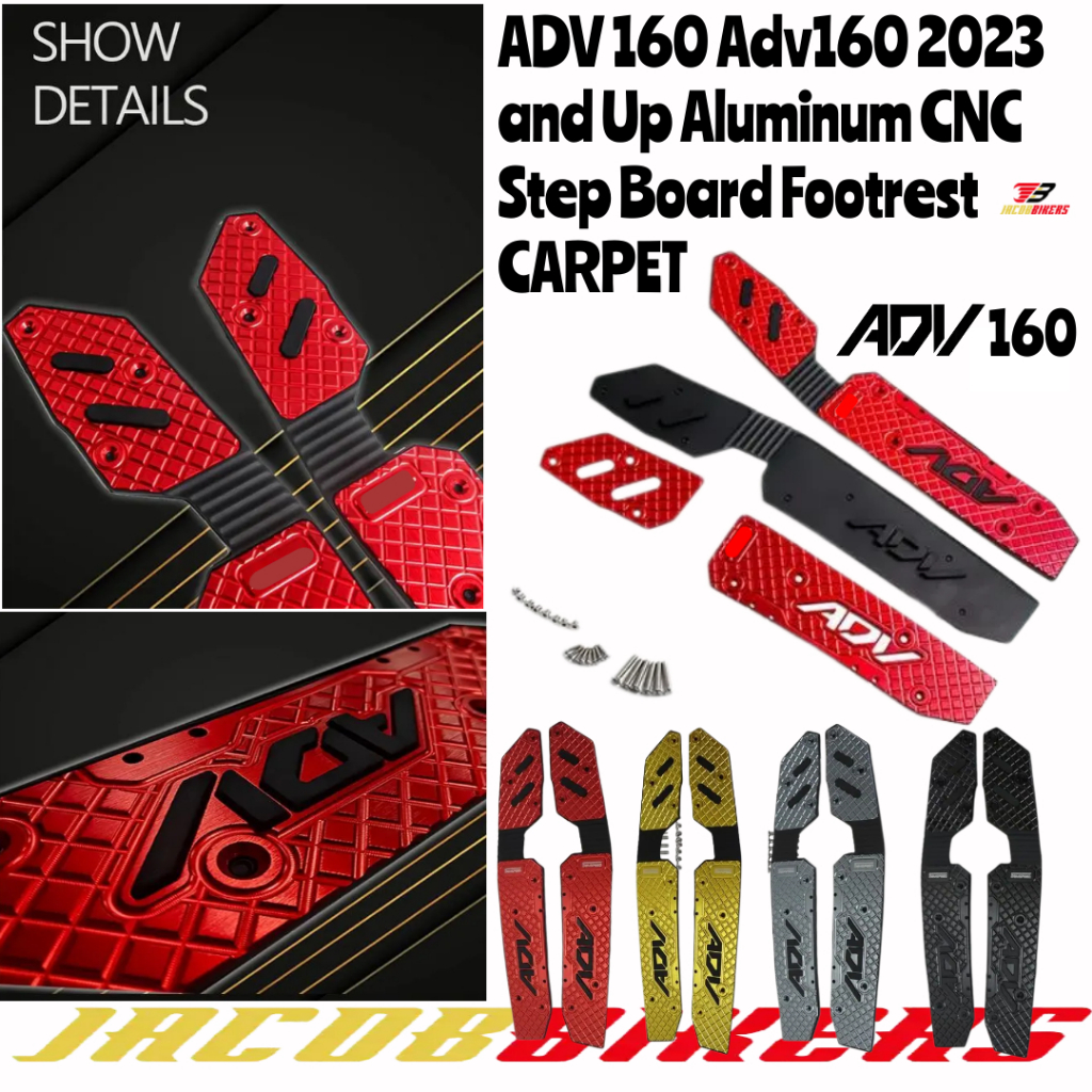 HONDA ADV 160 Panel Step Floor Boardest / Bordes / Karpet CARPET CNC ...