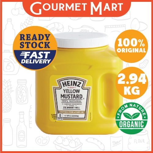 HEINZ YELLOW MUSTARD 104OZ 2.94KG [HALAL] | Shopee Malaysia