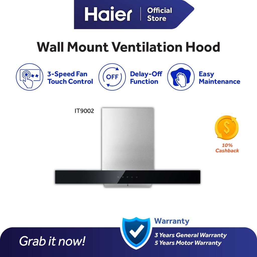 Haier Ventilations Hoods Touch Control IT9002 | Shopee Malaysia