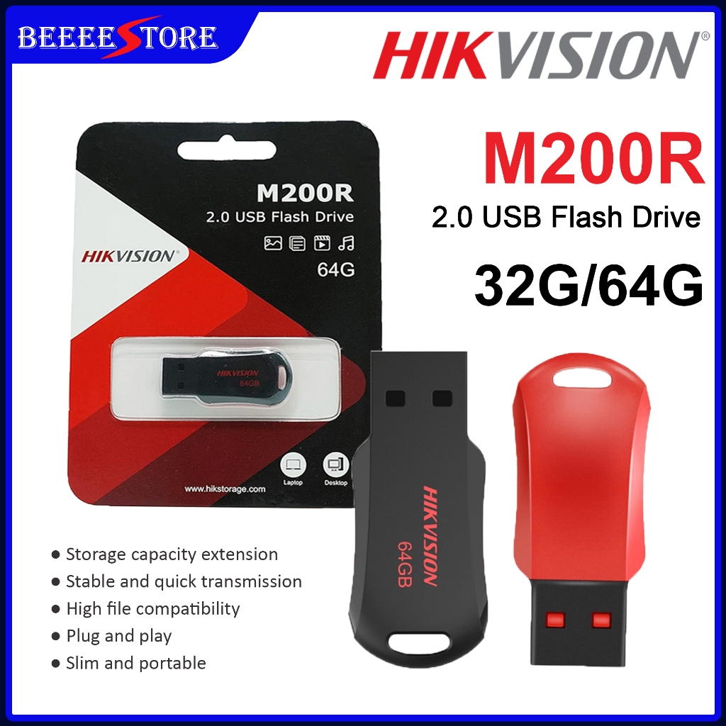Original Hikvision M200R USB2.0 Flash Drive 64GB Pendrive | Shopee Malaysia
