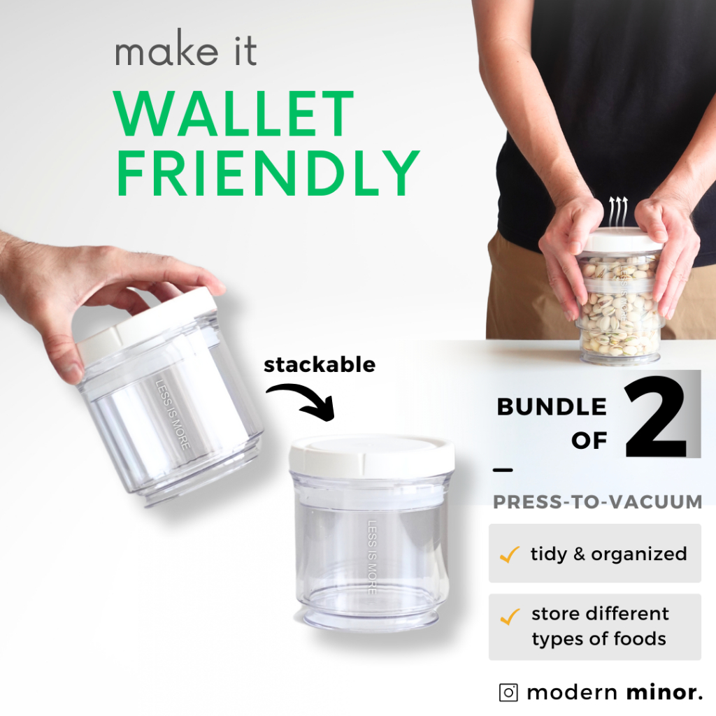 MINOR X JUG [ 2 x Bundle ] Air-Tight Food Storage Container, Coffee ...