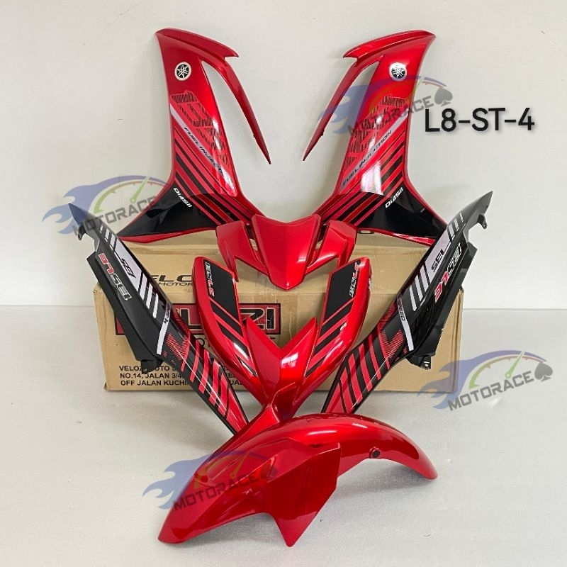 VELOZI RACING FULL BODY COVER SET LC135 YAMAHA V8 FI BATMAN SERIES | Shopee Malaysia