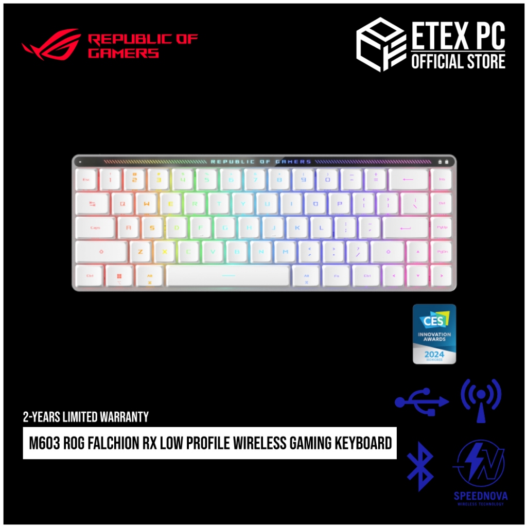 ASUS M603 ROG Falchion RX Low Profile Wireless Gaming Keyboard - ROG RX ...