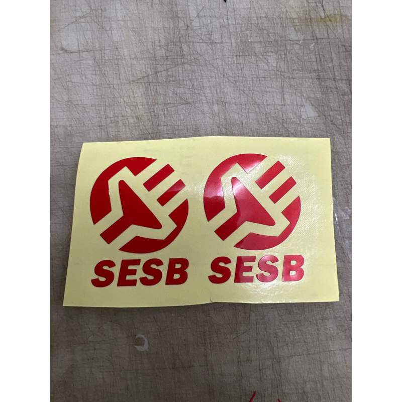sesb logo tampal helmet sepasang | Shopee Malaysia