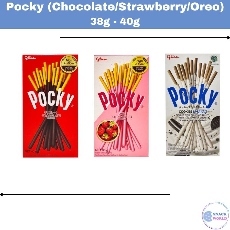 Pocky Sticks Chocolate Strawberry Oreo 38g | Shopee Malaysia