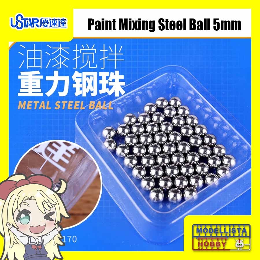 Ustar Paint Mixing Steel Ball ø5mm (45pcs/Pack) 90170【Modellista ...