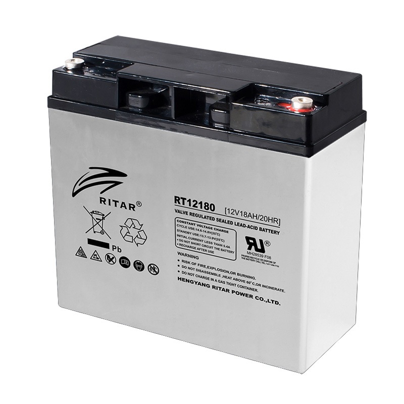 Ritar RA12180 12V 18Ah AGM Maintenance Free Rechargeable Sealed Lead ...