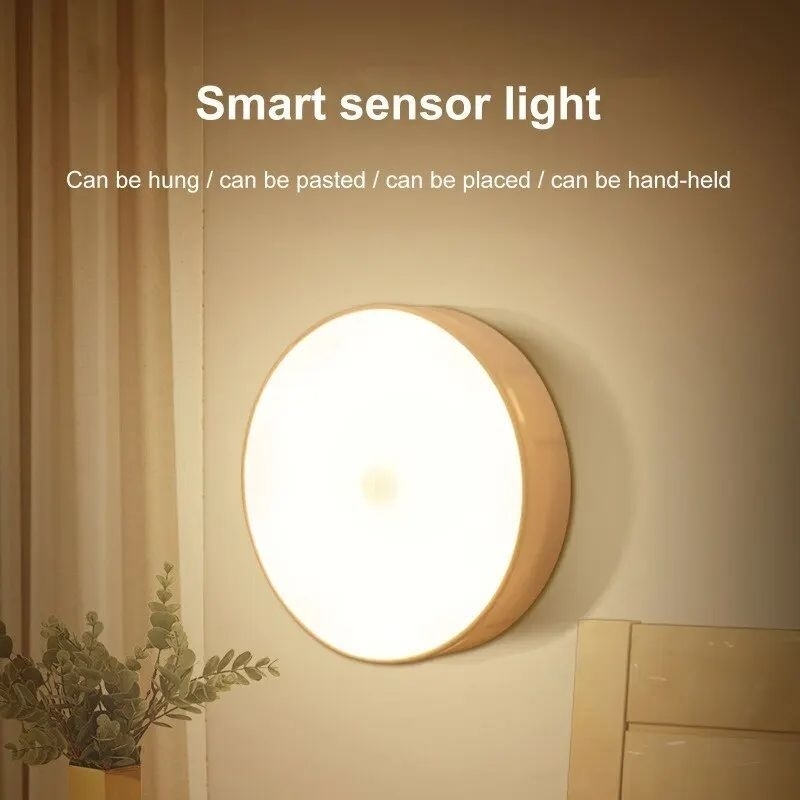 NIGHT LAMP RECHARGEABLE SENSOR NIGHT LIGHT WIRELESS BODY INDUCTION LAMP ...