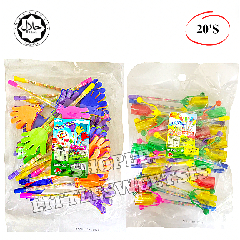 HAND PALM TOYS CANDY / TIK TOK TOYS CANDY [20'S] - HALAL | Shopee Malaysia