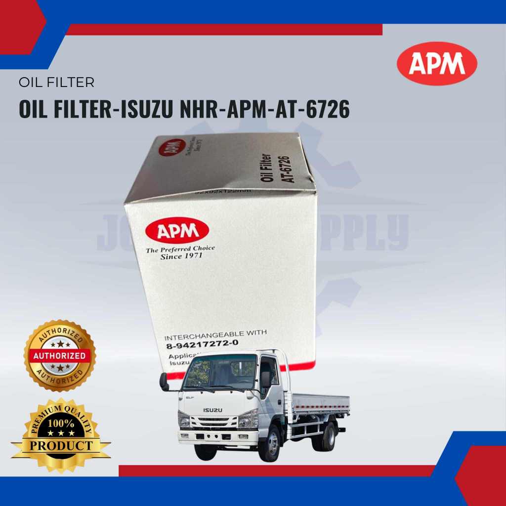 Oil Filter-Isuzu NHR-APM-AT-6726 | Shopee Malaysia