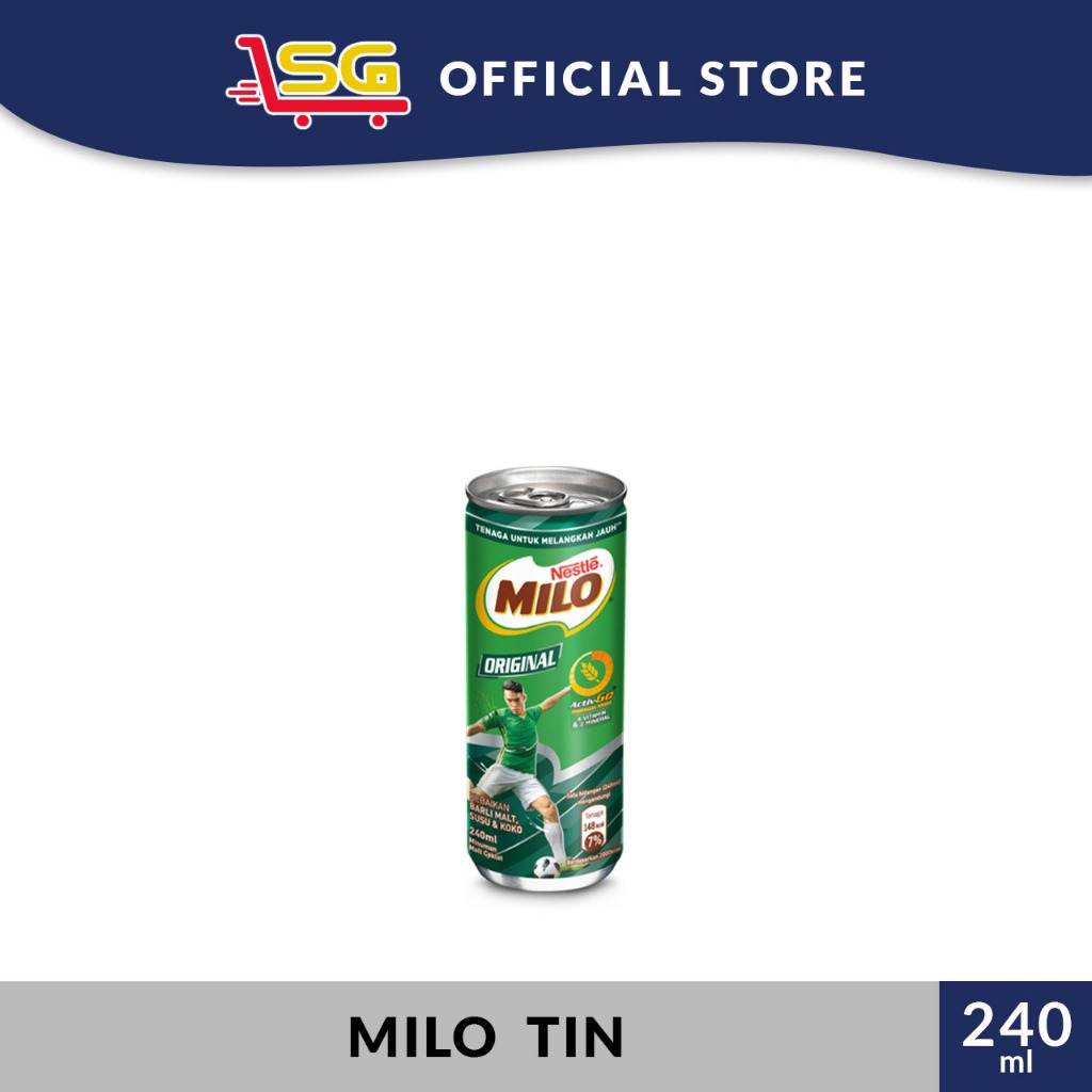SG | Milo Tin/Can 240ml | Shopee Malaysia