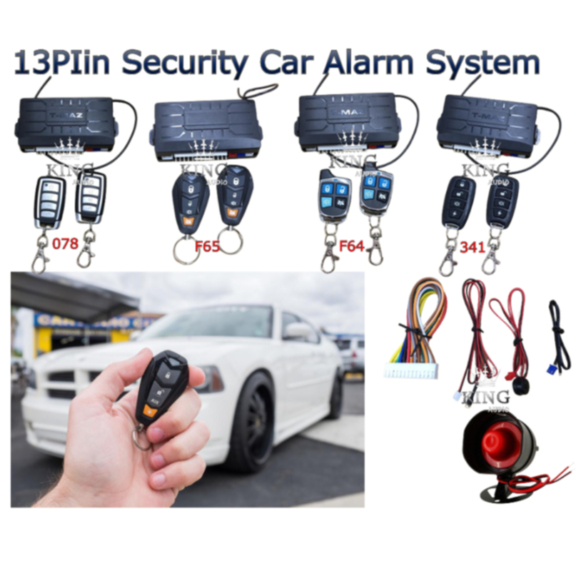 13 PIN Universal Car Security 12V Alarm System + Siren For Perodua ...