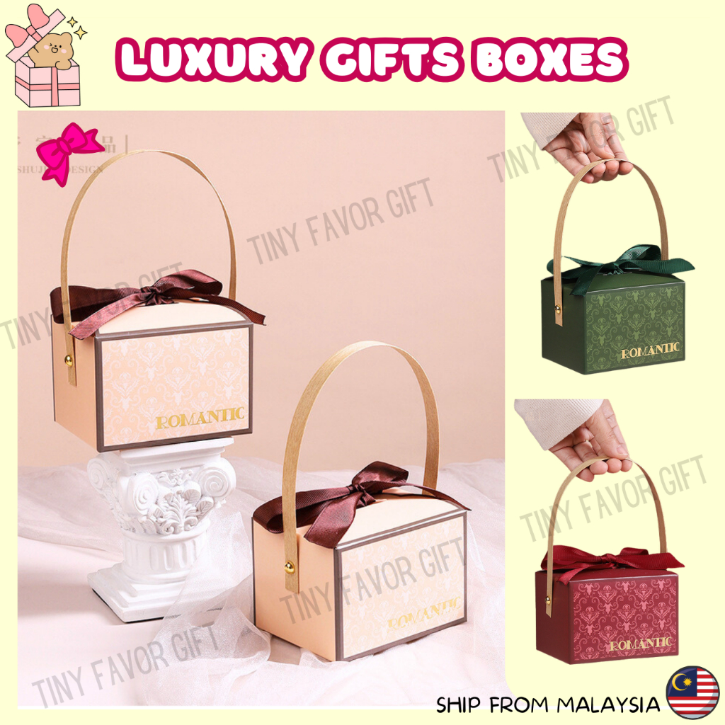 1Pcs luxury wedding doorgift boxes packaging goodies bag candy box ...