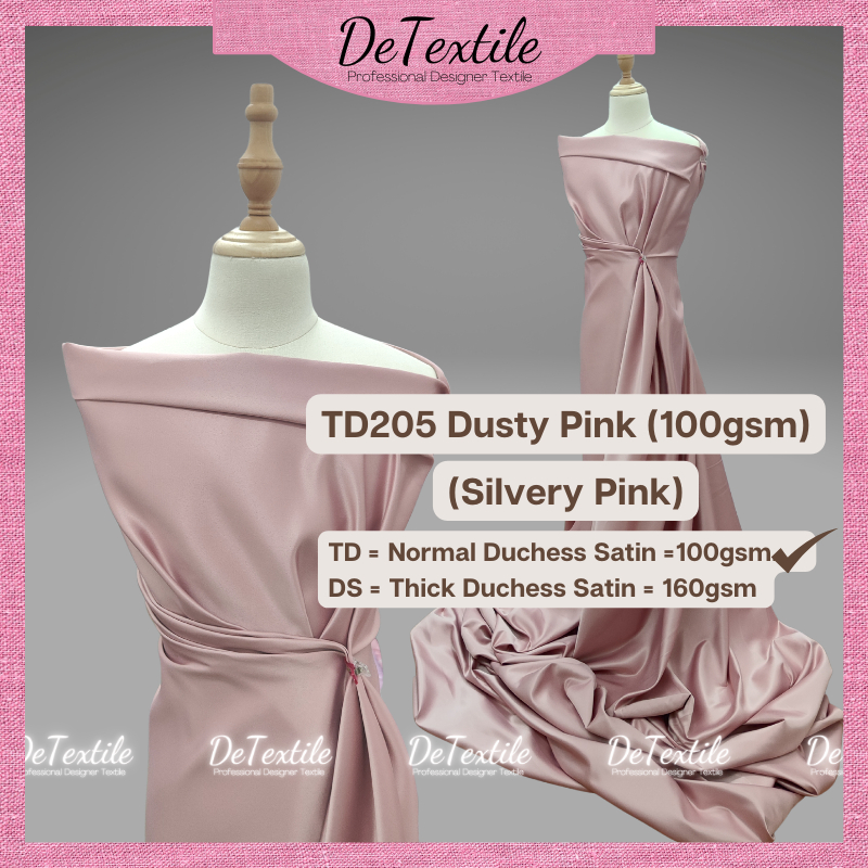 DeTextile Heavy Premium Duchess Satin Bridal Satin Fabric for Wedding ...