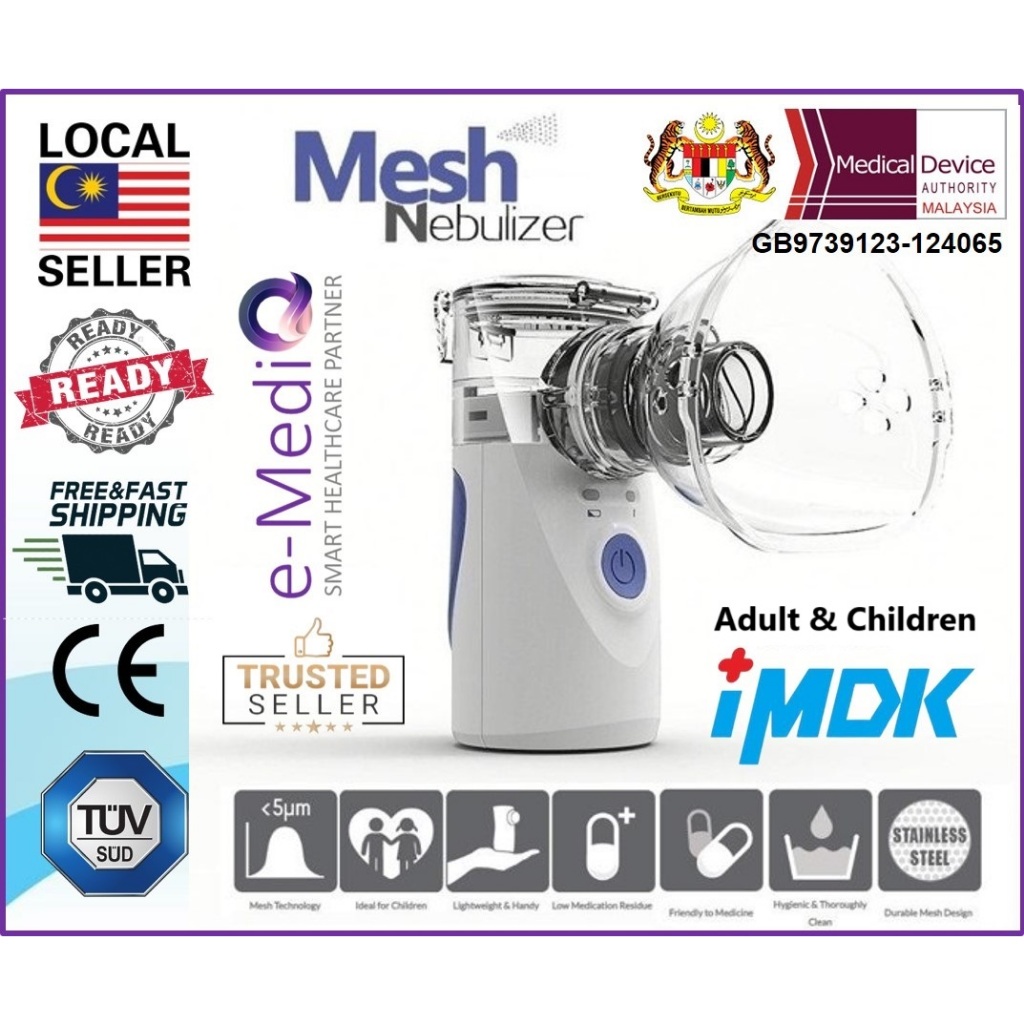 [MDA Approved] [KKM LULUS] Portable Medical Mesh Nebulizer Ultrasonic ...