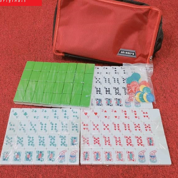 A1 37MM / 40MM MALAYSIA MAHJONG LAMI POKER RUMMY FULLSET CRYSTAL GOLD ...