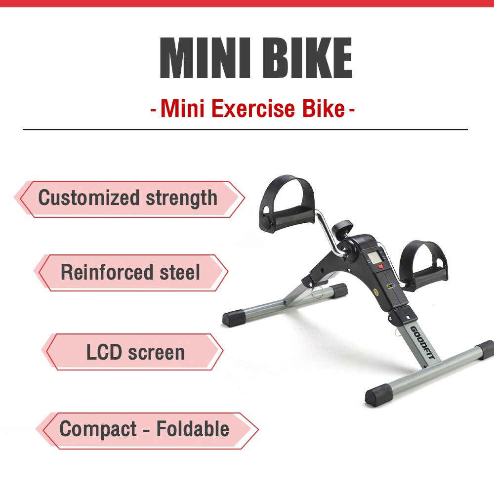 Fitness Mini Rehab Cycling Hand And Foot Pedal Exercise Bike LCD ...