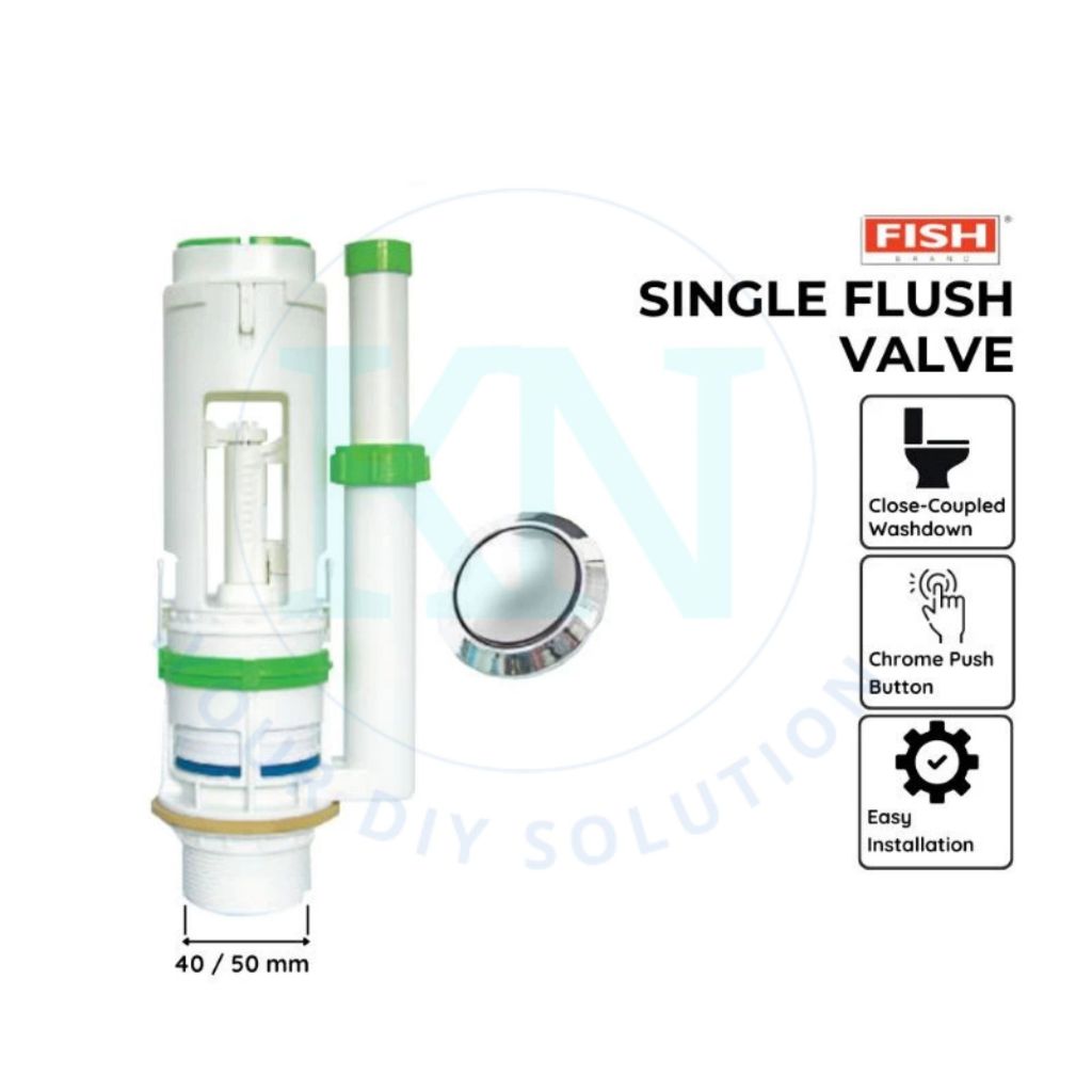 [READY STOCK] FISH CJOV 3007 40MM 50MM SINGLE PRESS BUTTON WC SIPHON ...
