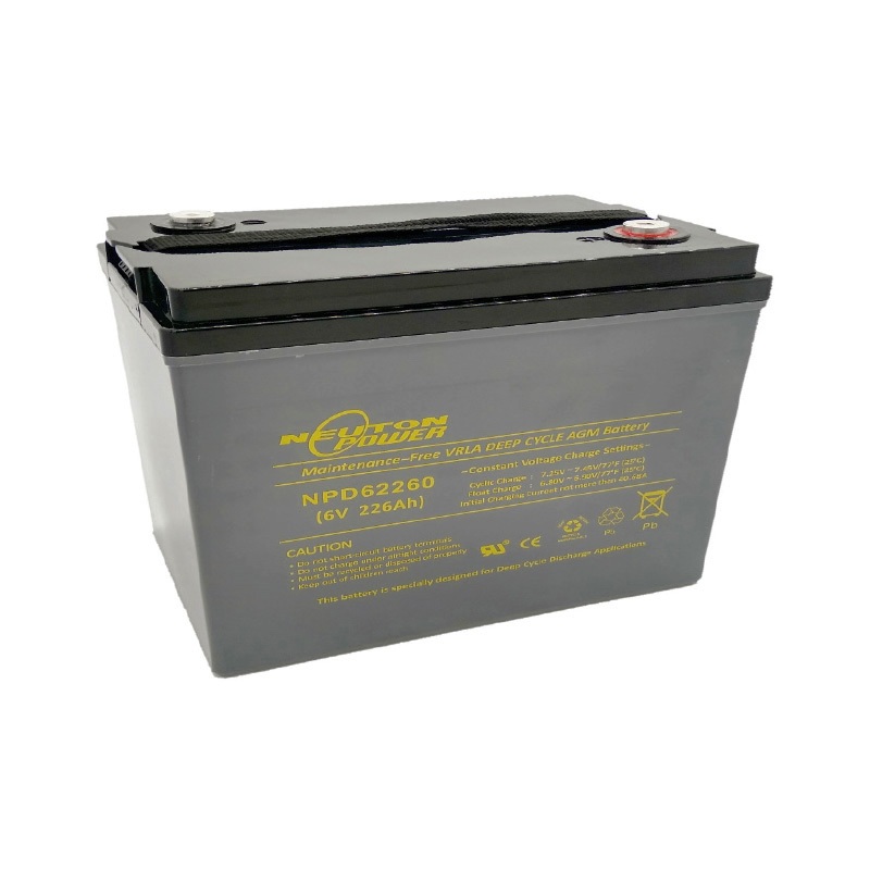 Neuton Power NPD62260 6V 226Ah Maintenance Free Deep Cycle AGM VRLA SLA ...