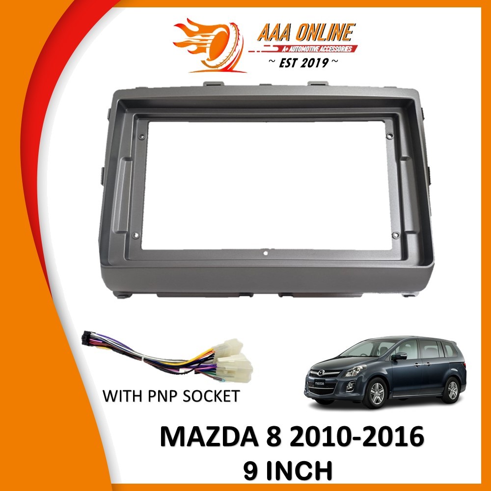Android Player Casing MAZDA 8 9''-2010-2016-SILVER (WIth PNP Socket ...