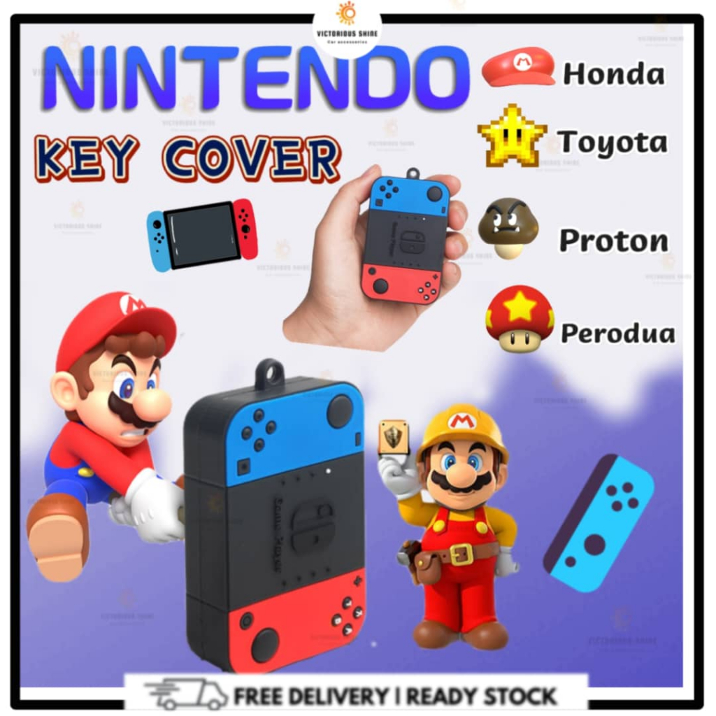 Cartoon Car Key Silicone Cover nintendo switch Key Cover suitable for ...
