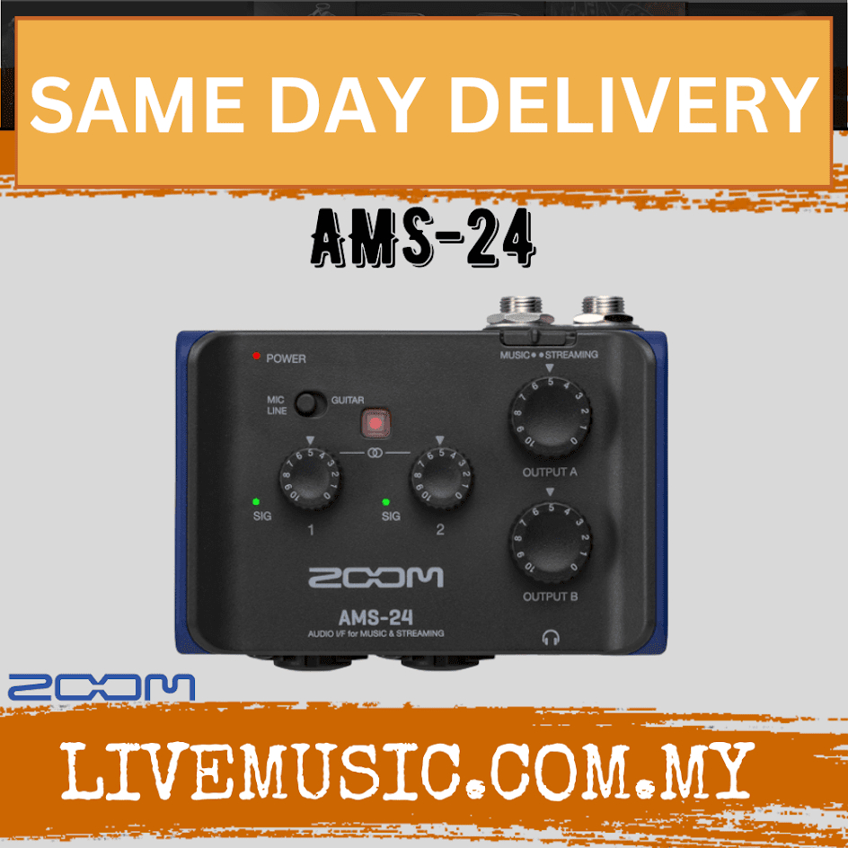ZOOM AMS-24 USB AUDIO INTERFACE ( AMS24 / AMS 24 ) | Shopee Malaysia