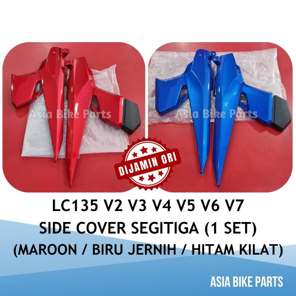 Yamaha Original LC135 V2 V3 V4 V5 V6 V7 Side Covers / Coverset Tepi ...