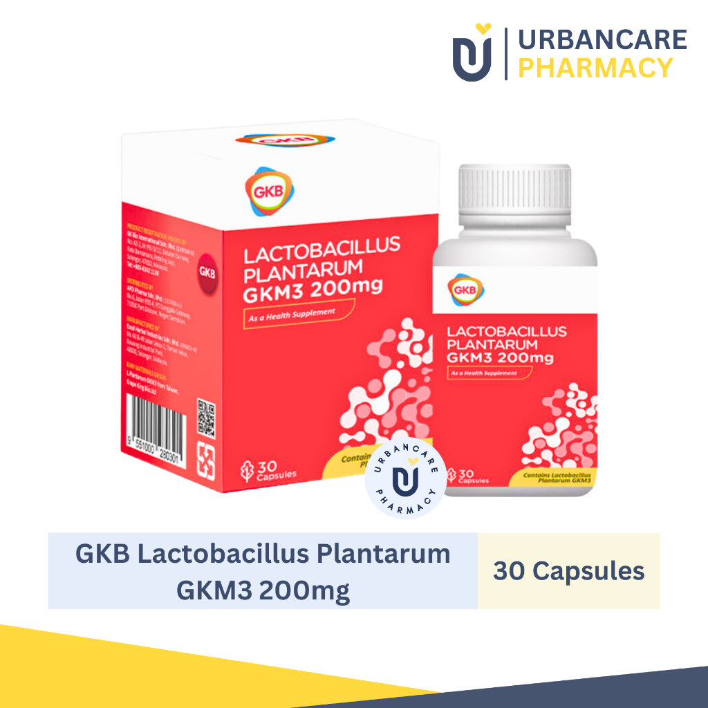 GKB Lactobacillus Plantarum GKM3 200mg 30 Capsules | Shopee Malaysia