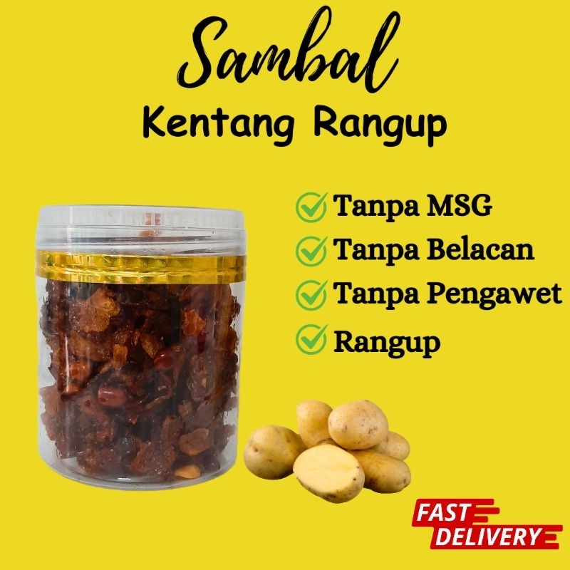 🔥SHIP TODAY🔥Sambal Kentang Rangup|Tanpa MSG|Tanpa Belacan Ikan Bilis ...