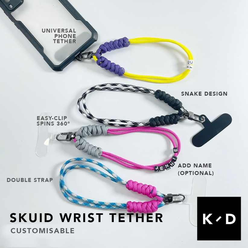 TETHER SKUID WRIST Straps custom name colorful Hand Lanyard High ...