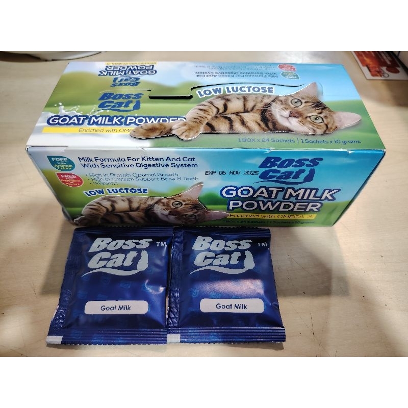 BOSS CAT GOAT MILK 10G (SUSU KAMBING) | Shopee Malaysia