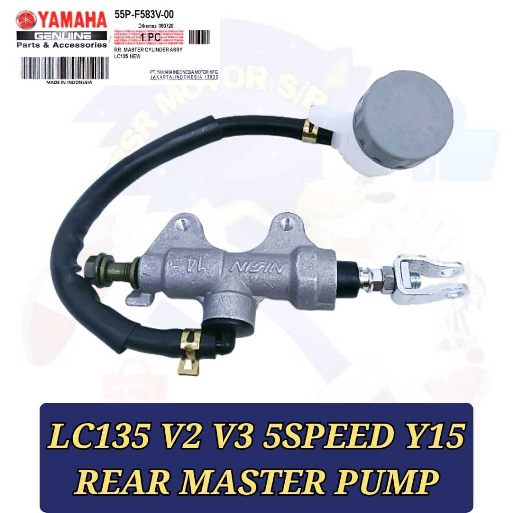 ORIGINAL YAMAHA LC135 NEW V2 V3 5S 5-SPEED 55C Y15 Y15ZR V1 V2 REAR MASTER BRAKE DISC PUMP ...