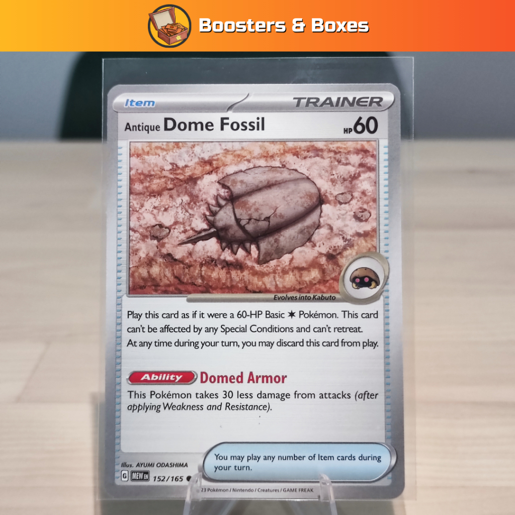 Antique Dome Fossil (152/165) [Scarlet & Violet 151] | Shopee Malaysia