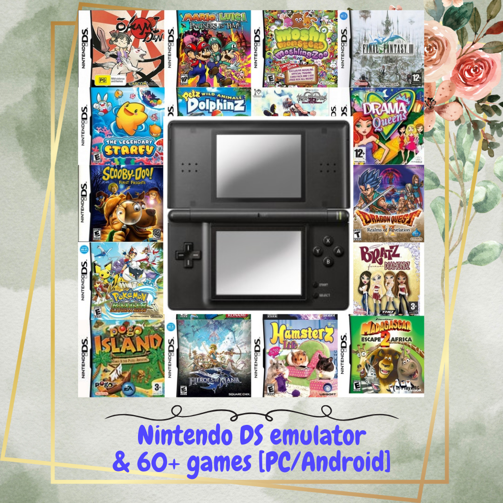 Nintendo DS games 60+ & emulator [Part 1, A-L] | Shopee Malaysia