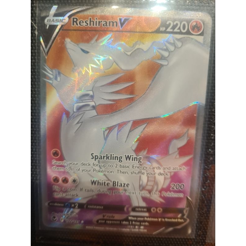Reshiram V - 172/195 - Full Art Ultra Rare | Shopee Malaysia