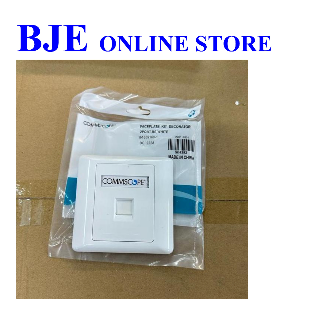 AMP Commscope CAT5E/CAT6 1Port 2 Ports Faceplate Wall Socket Outlet ...