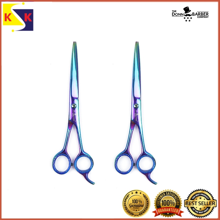The Donn Barber Professional 7.5 inch cutting Scissor (Rainbow ...
