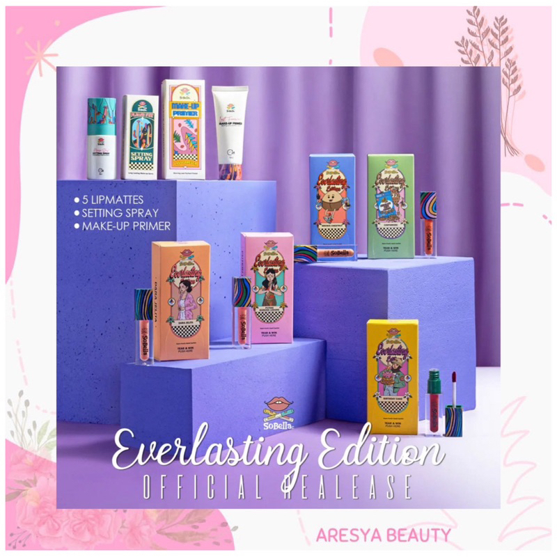 SOBELLA EVERLASTING EDITION LIPMATTE/SETTING SPRAY/PRIMER 💯 ORI HQ🔥 ...