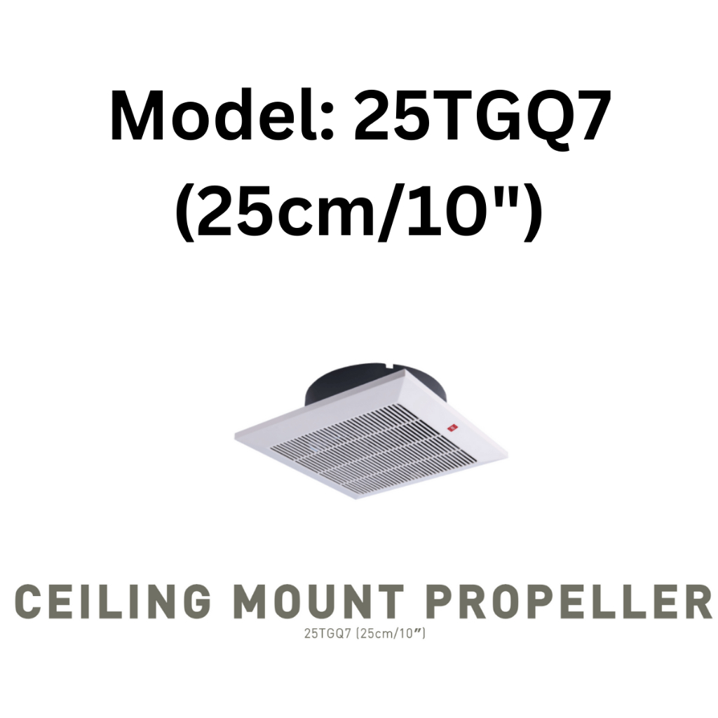KDK 25TGQ7 CEILING MOUNT PROPELLER / VENTILATING FANS [25CM/10"] / KDK ...
