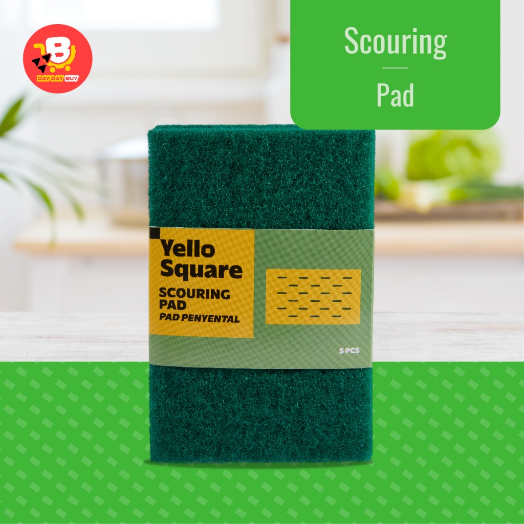 Yello Square Scouring Pad (5pcs) | Shopee Malaysia