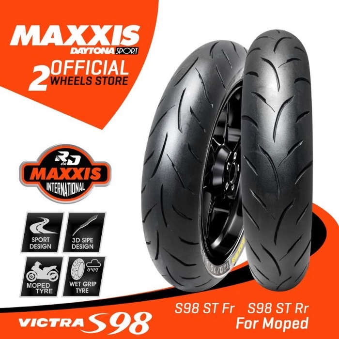 Maxxis Victra S98 F1 Tubeless Tyre DUAL COMPOUND 17 14 13 60/80 70/90 ...