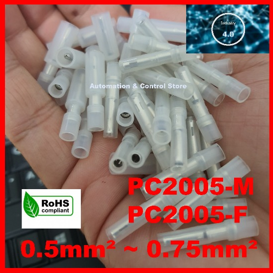 PC2005-M | PC2005-F | INSULATED CRIMPING BULLET CONNECTORS | WIRE ...