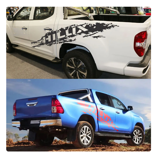 Toyota Hilux Revo Vigo car body sticker | Shopee Malaysia