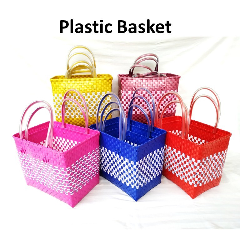 PLASTIC BASKET WITH STEEL FRAME, VARIETY COLORS & LIGHT WEIGHT. PLASTIK ...