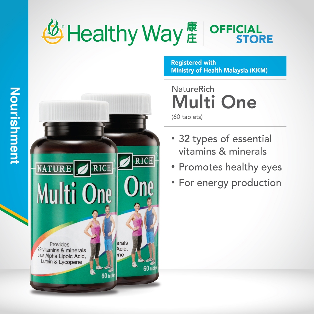 Naturerich Multi One 综合维他命矿物质 (60 Tablets) | Shopee Malaysia