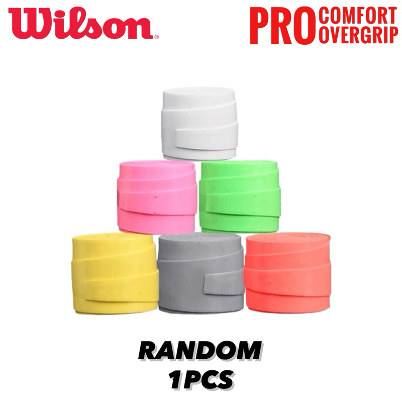 WILSON Pro Comfort Overgrip Badminton & Tennis 100%ORIGINAL Thickness 0 ...