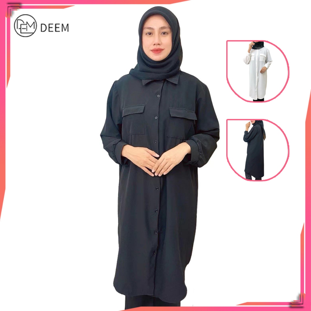 DEEM Muslim Women’s Cargo Long Skirts With 2 Pockets High Quality Plain ...