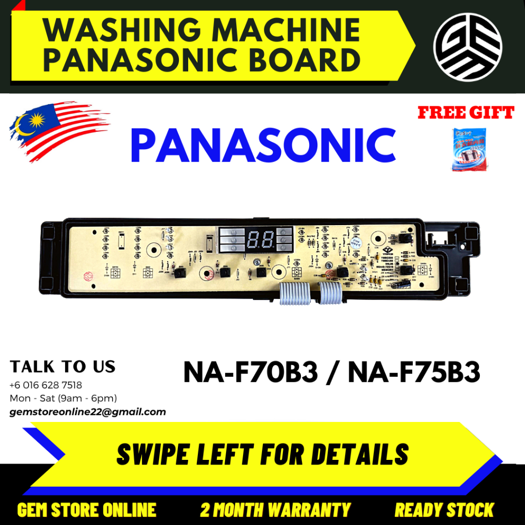 NA-F70B3 / NA-F75B3 PANASONIC Washing Machine PCB Board / Board Mesin ...